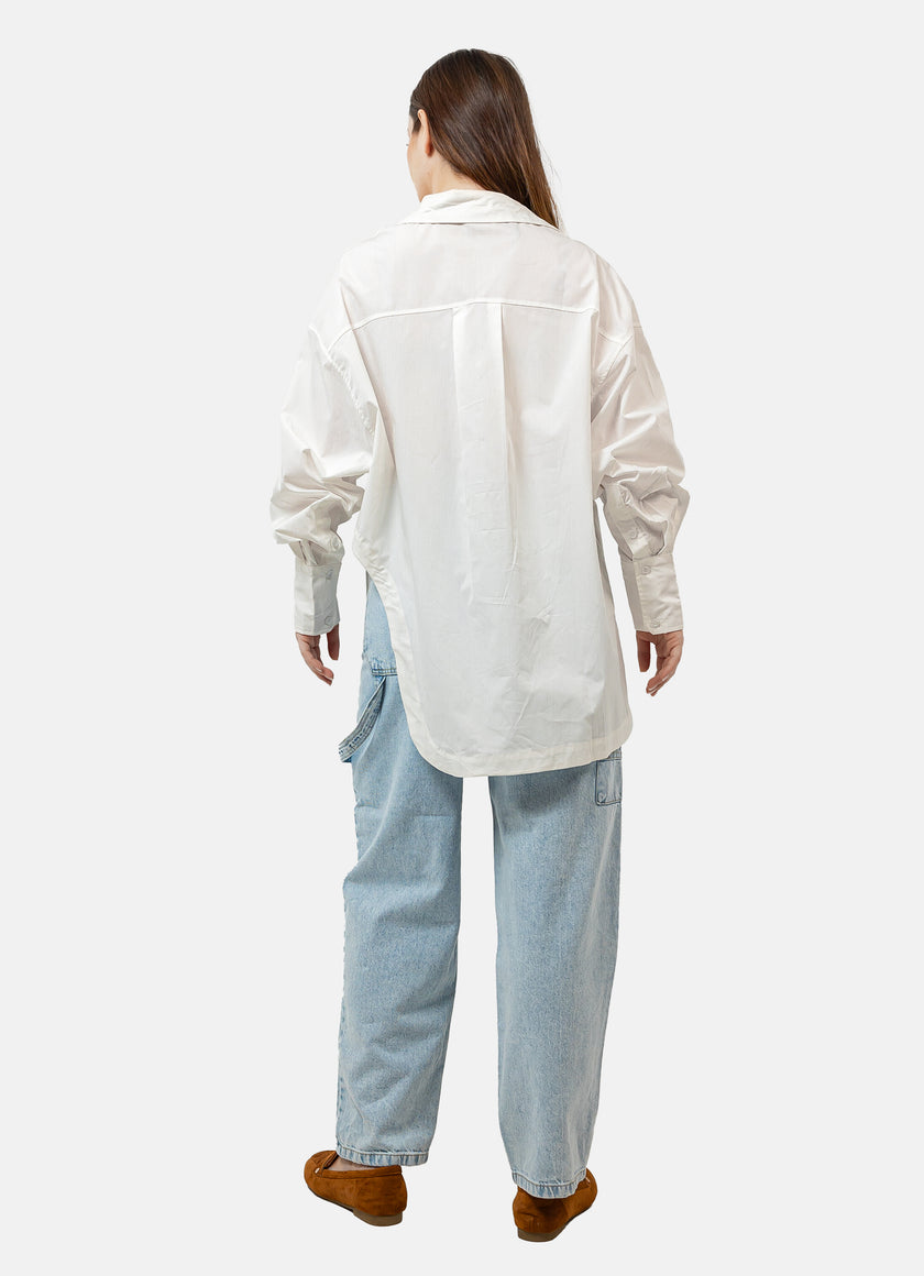 White Popline Blouse S24069 – Maria Philippi