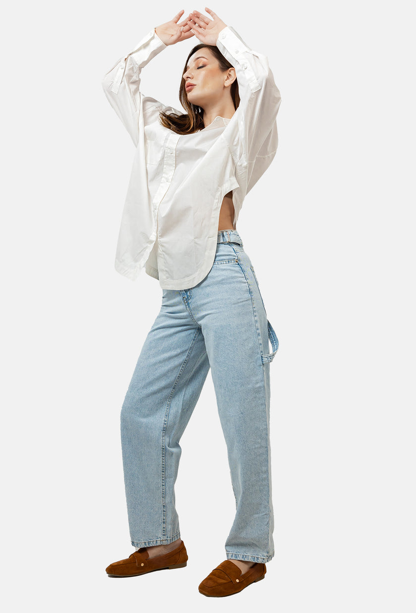 White Popline Blouse S24069 – Maria Philippi